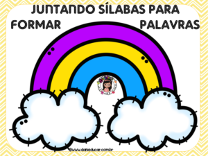 Atividades com sílabas simples - arco iris