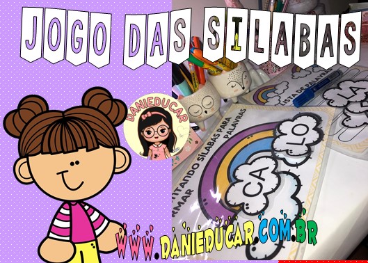 Atividades com sílabas simples - arco iris