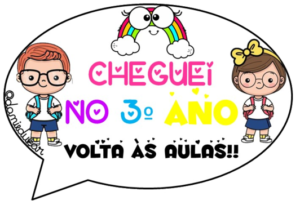 Plaquinhas divertidas volta às aulas