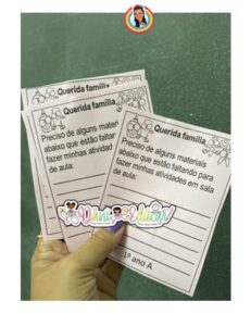 BILHETE MATERIAIS ESCOLARES